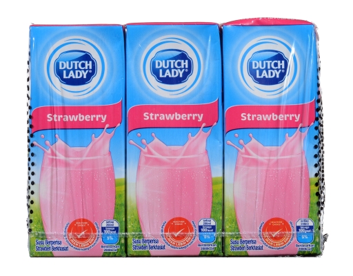Dutch Lady UHT Pure Farm Strawberry Milk | myaeon2go