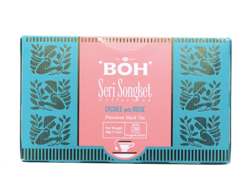 Boh Seri Songket Tea Bag Lychee Rose | myaeon2go
