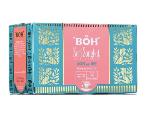 Boh Seri Songket Tea Bag Lychee Rose | myaeon2go