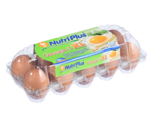 Nutriplus Eggs Omega-3 XL, 10 pcs - Enriched & Extra Large