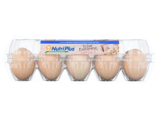 Nutriplus Telur Kampung, 10 pcs - Omega-3 Enriched