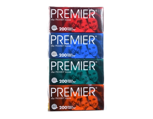 Premier 100% Virgin Pulp Ultra-Soft 2-Ply Facial Tissues