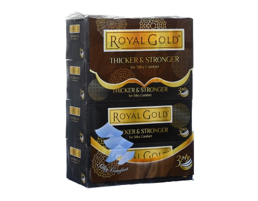 Royal Gold Facial Tissue Luxurious White 3ply | myaeon2go