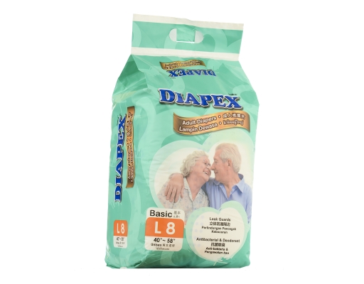 myAEON2GO | Diapex Adult Diaper Basic L8 8 pcs