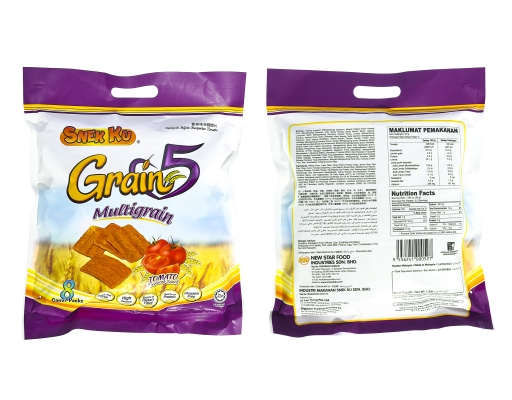 Snek Ku Grain 5 Multigrain Cracker Tomato | myaeon2go