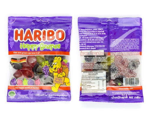 Haribo Happy Grapes Gummy Candy | myaeon2go