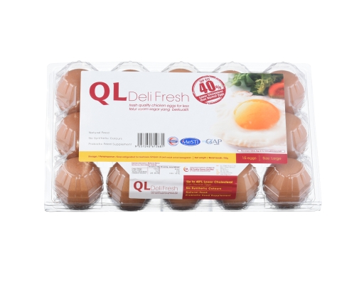 QL Premium Quality Eggs, 15 pcs - Lower Cholesterol