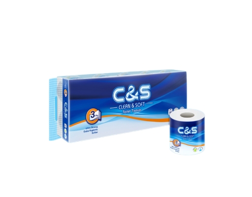 Clean & Soft Premium Toilet Roll Tissue 3Ply (1 Pack) | myaeon2go