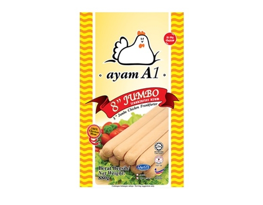 Ayam A1 Frankfurter Jumbo 8" Original | myaeon2go