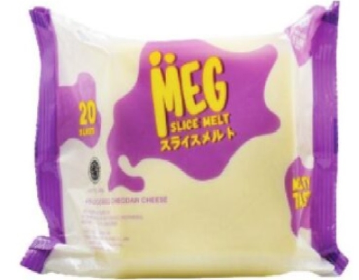 Meg Cheddar Slice Melt Cheese 20's | myaeon2go