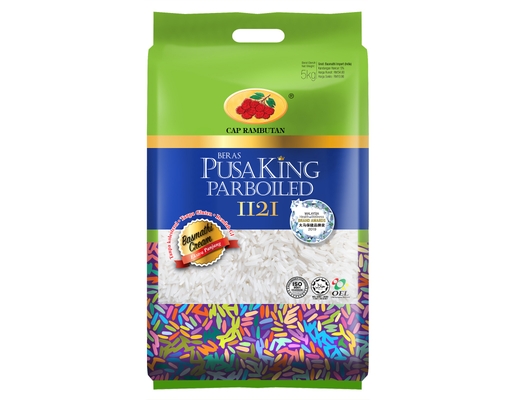 Cap Rambutan Beras Pusa King Parboiled 1121 Basmathi Cream | myaeon2go