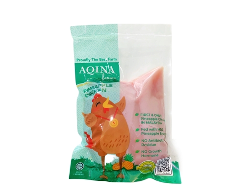 Aqina Chilled Pineapple Chicken Skinless Boneless Breast 2 pcs | myaeon2go