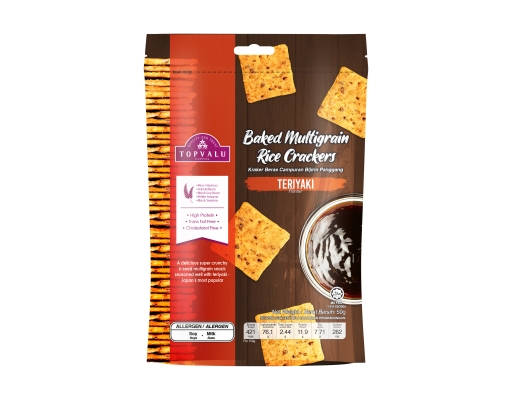 TOPVALU Baked Multigrain Rice Cracker Teriyaki Flavour | myaeon2go