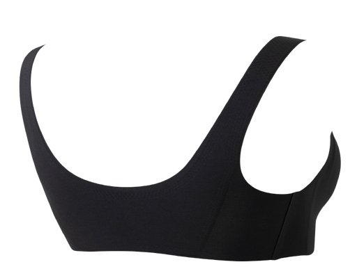 Inner Casual Ladies Seamless Half Top Bra Black | myaeon2go