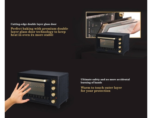 La Gourmet Electric Oven Red 1800W | myaeon2go