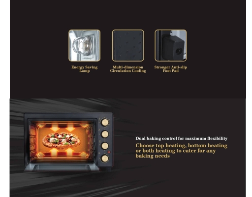 La Gourmet Electric Oven Red 1800W | myaeon2go