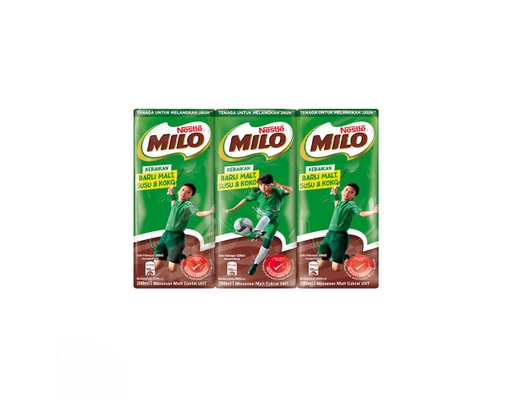 Milo Activ-Go UHT Chocolate Malt Drink with 4 Vitamins & 2 M