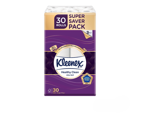 Kleenex Ultra Soft Cottony Clean 3-Ply Toilet Tissue with Cl