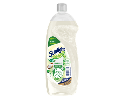 Sunlight Dishwash Liquid Extra Nature with Mineral Salt & Al
