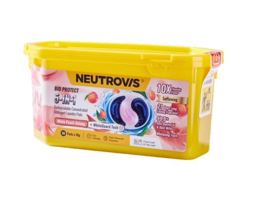 Neutrovis 5-In-1 Biodegradable Concentrated Detergent Laundry Pods ...