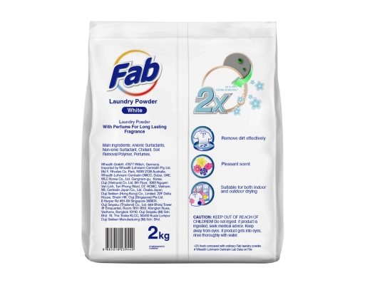 Fab Powder Detergent White | myaeon2go