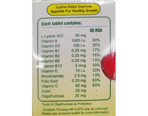 Scott's Appeton Multivitamin Lysine W Prebiotics Tab | myaeon2go