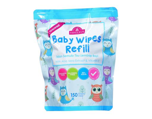 TOPVALU Baby Wipes Unscented Refill Pack | myaeon2go