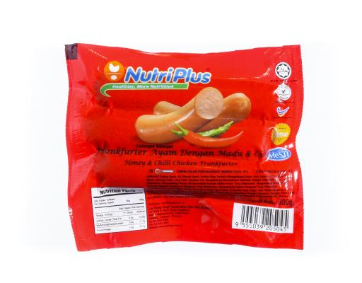 Nutriplus Honey & Chilli Chicken Frankfurter Honey & Chilli Chicken ...
