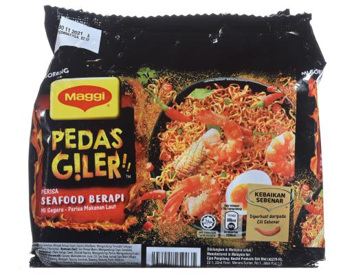 Maggi Mi Goreng Pedas Giler Seafood Berapi Mi Goreng Pedas Giler ...