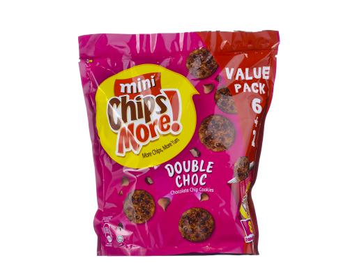 Chipsmore Chocolate Chip Cookies Mini Double Chocolate Handy Multipack ...