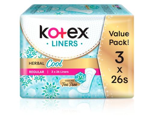 Kotex Liner Herbal Cool Regular Unscented | myaeon2go