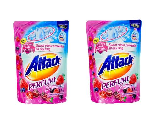 Attack Liquid Detergent Fruity Perfume Refill Twin Pack | myaeon2go