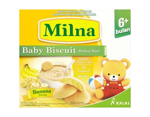 Milna Baby Biscuit+DHA Banana Baby Biscuit+DHA Banana | myaeon2go