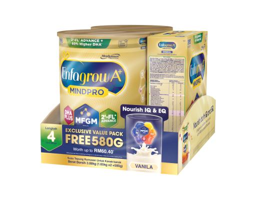 Enfagrow A+ Step 4 Vanilla Value Pack FOC 580g | myaeon2go