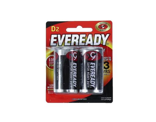 Eveready Super Heavy Duty D Battery (1250BP2) Super Heavy Duty D ...