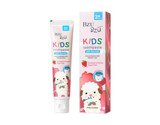 Bzu Bzu Kids Toothpaste Strawberry Flavour Kids Toothpaste Strawberry ...